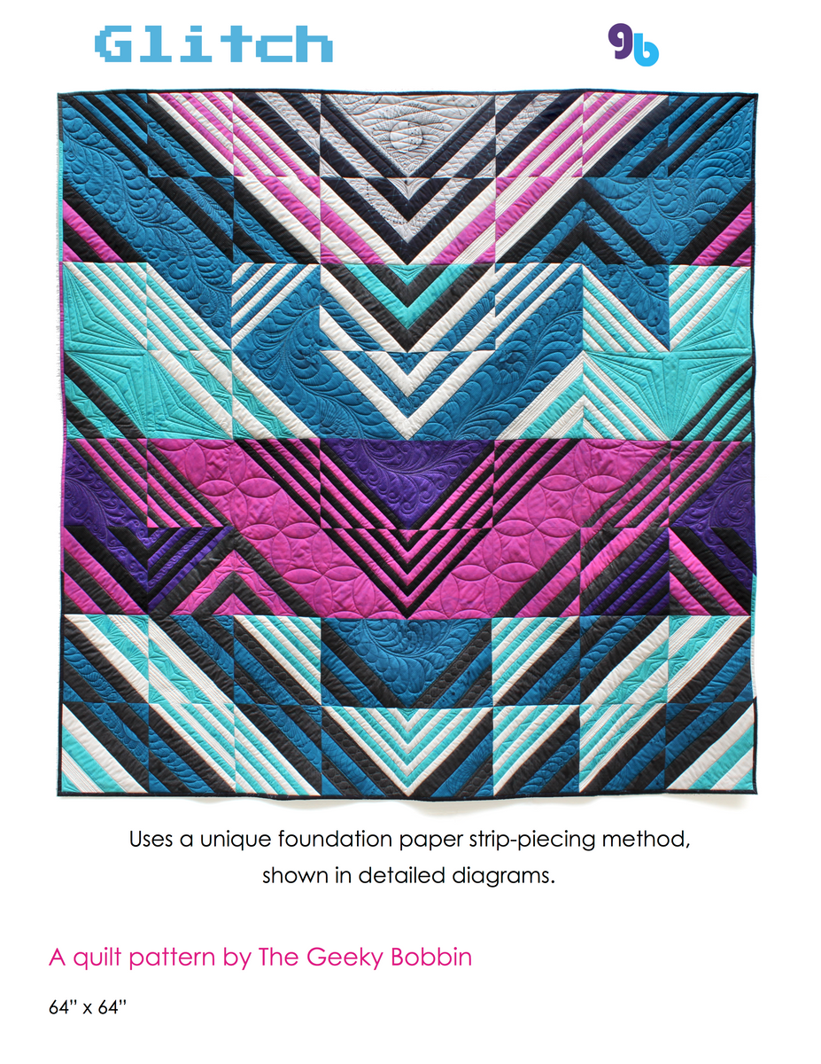 Glitch Quilt Pattern by Geeky Bobbin PDF – the geeky bobbin