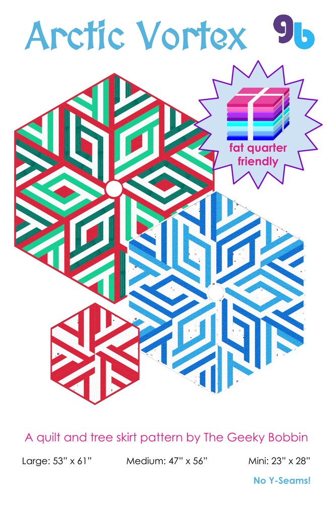 Arctic Vortex Quilt Pattern by Geeky Bobbin – the geeky bobbin